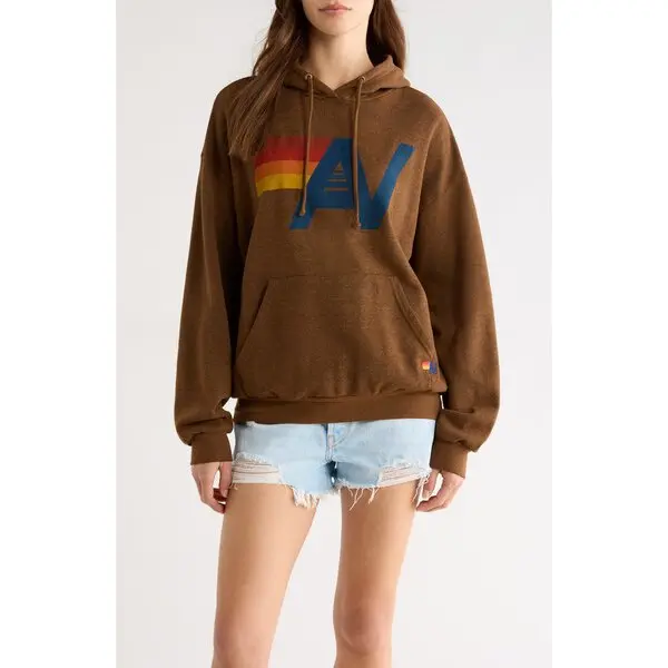Aviator Nation Logo Hoodie - Choc