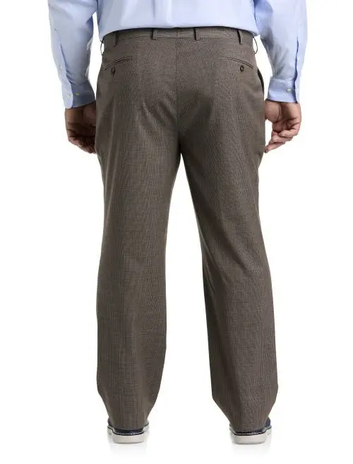 JV REFLEX Big & Tall Micro Grid Wool Blend Suit Pants
