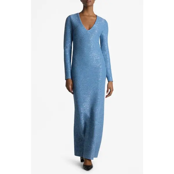 St. John Sequin Knit Gown