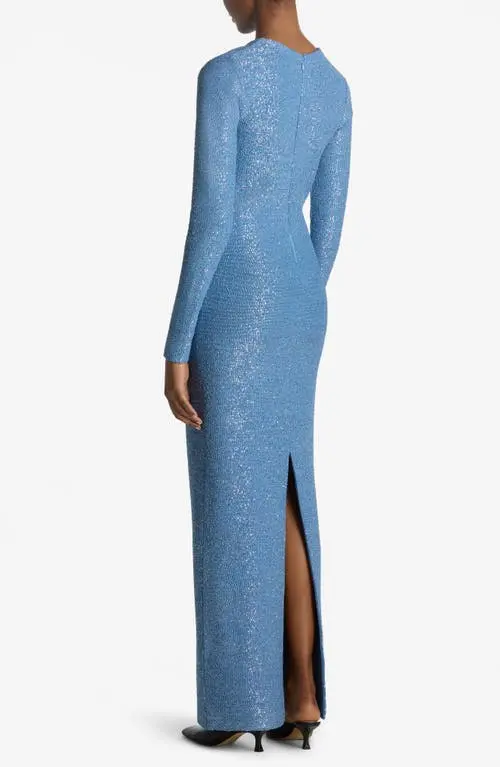 St. John Sequin Knit Gown