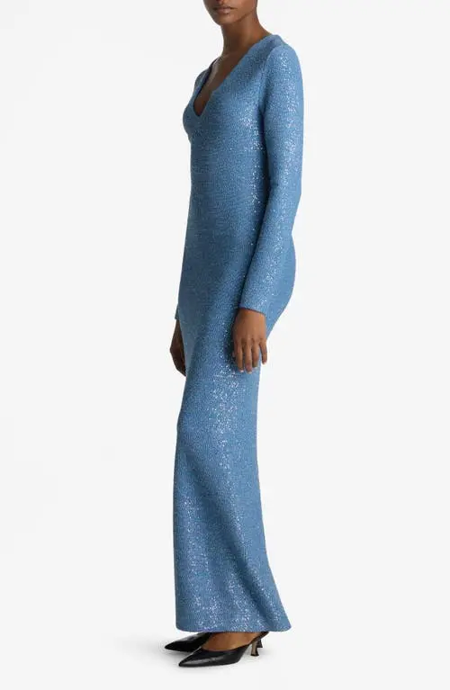 St. John Sequin Knit Gown