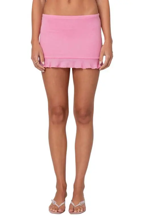 EDIKTED Loullie Ruffle Mini Skirt