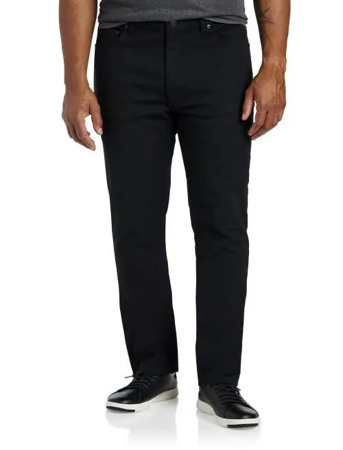 TRUE NATION BY DXL Eco Tapered-fit Stretch Jeans - Black