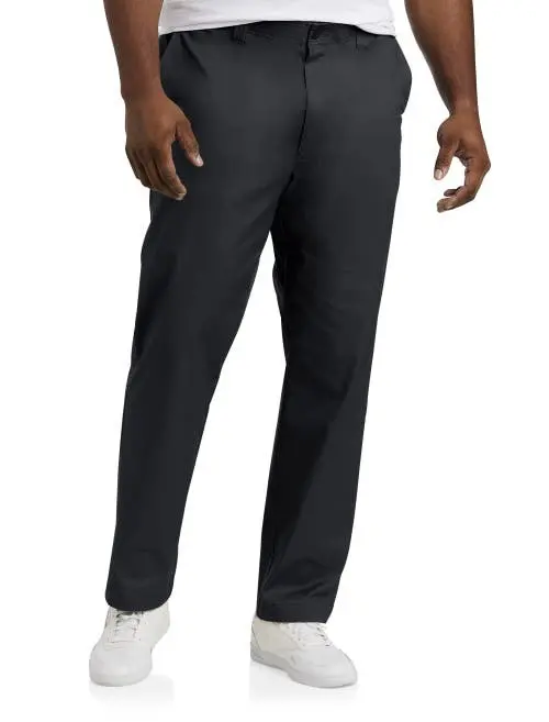 OAK HILL BY DXL Straight-fit Tech Pants - Anthracite