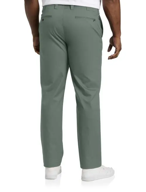 OAK HILL BY DXL Straight-fit Tech Pants - Dark Forest