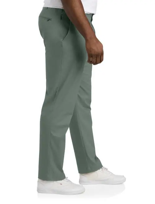 OAK HILL BY DXL Straight-fit Tech Pants - Dark Forest