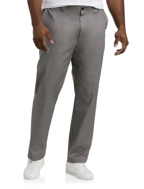 OAK HILL BY DXL Straight-fit Tech Pants - Gargoyle Grey