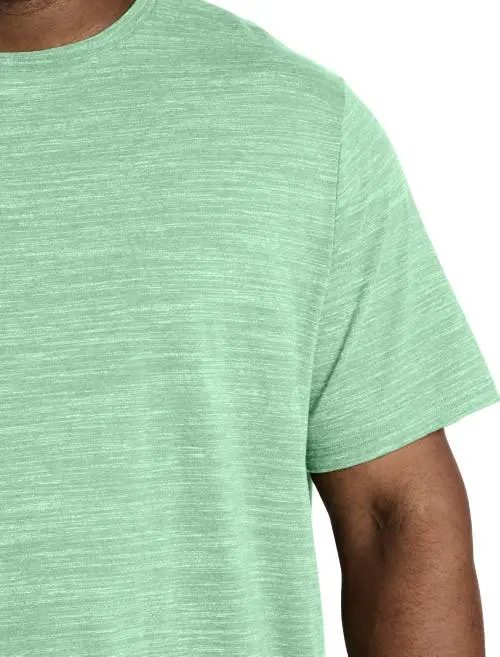 HARBOR BAY BY DXL Big & Tall Space-dyed T-shirt - Zephyr Green Spcedye