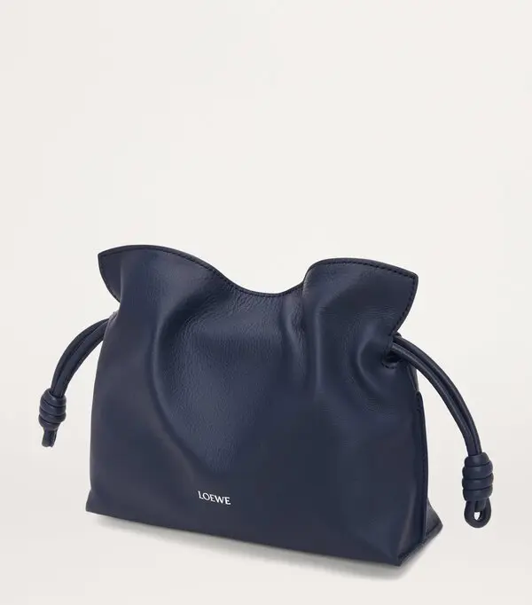 Loewe Leather Flamenco Purse Bag - Blue