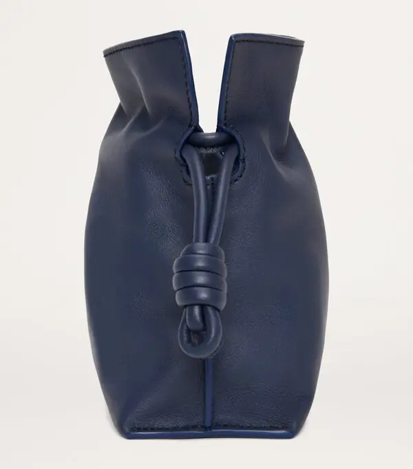 Loewe Leather Flamenco Purse Bag - Blue