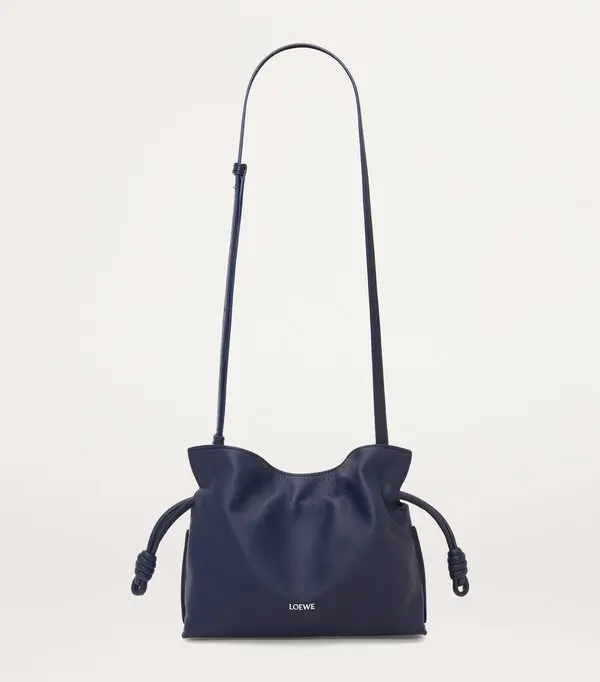 Loewe Leather Flamenco Purse Bag - Blue