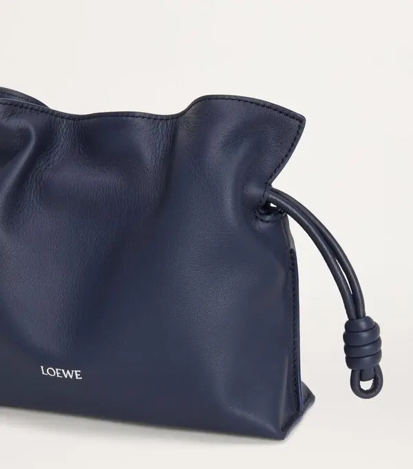 Loewe Leather Flamenco Purse Bag - Blue