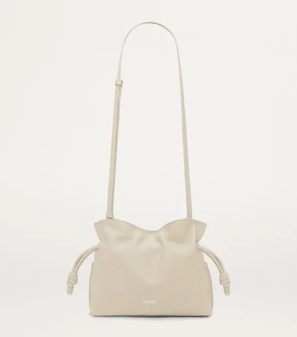 Loewe Leather Flamenco Purse - White