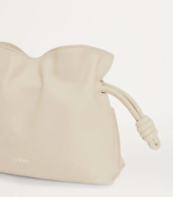 Loewe Leather Flamenco Purse - White