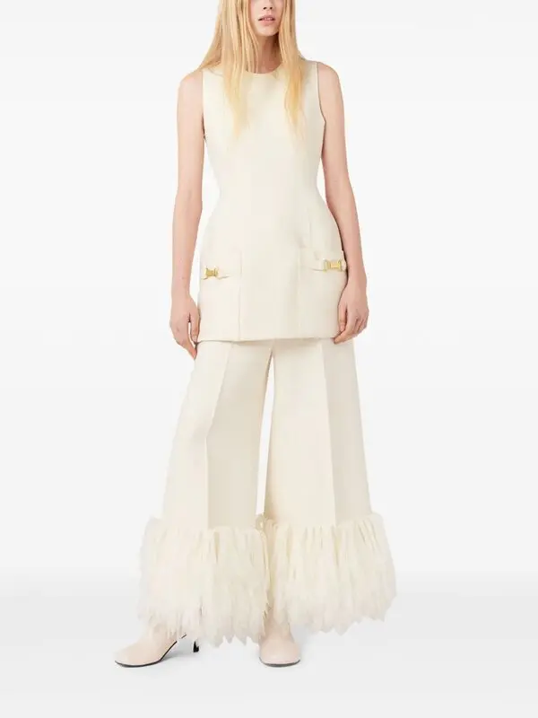Stella McCartney Moulded Sleeveless Dress - White