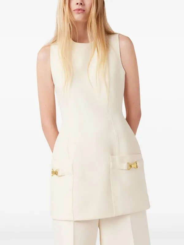 Stella McCartney Moulded Sleeveless Dress - White