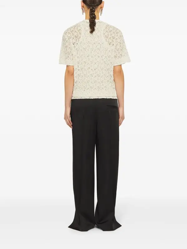 JIL SANDER Short-sleeved Lace T-shirt