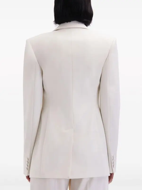 Oscar De La Renta Button-detail Virgin-wool Blazer