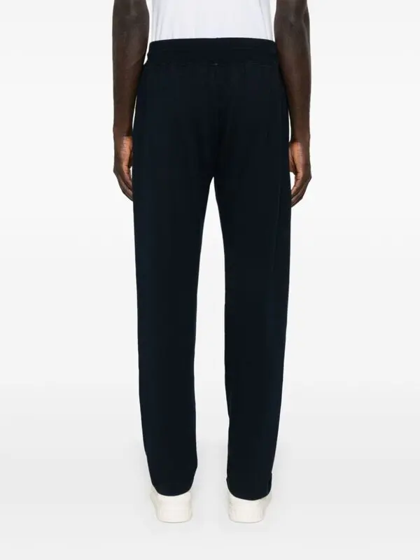 Kiton Cotton Tapered Track Pants - Blue