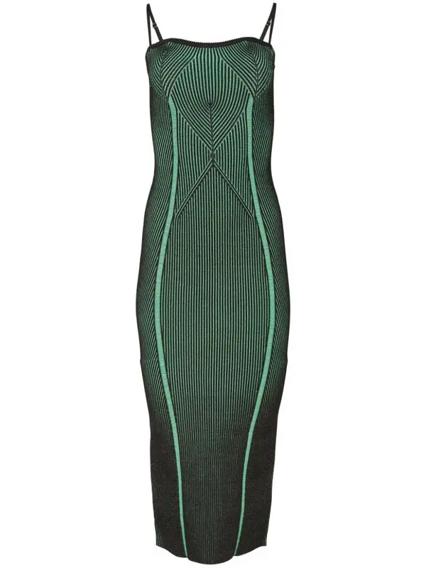 FLEUR DU MAL Ribbed-knit Tube Dress