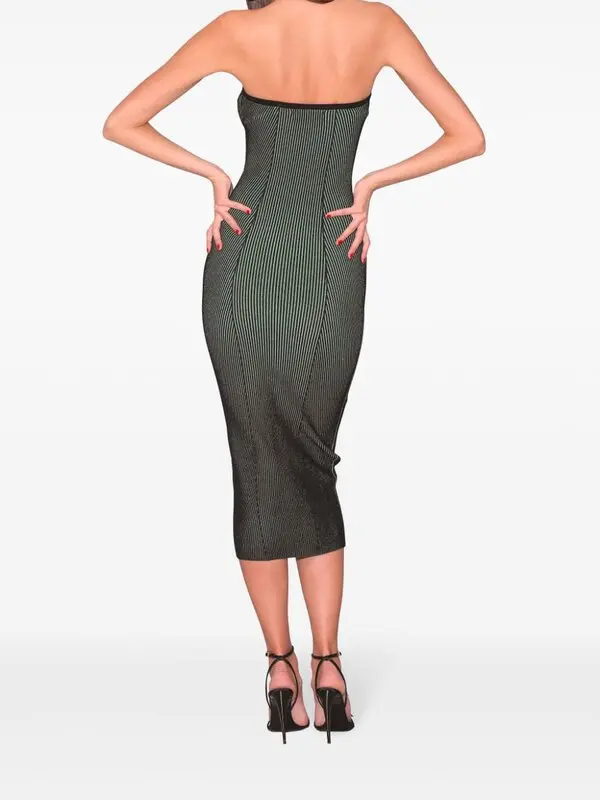 FLEUR DU MAL Ribbed-knit Tube Dress