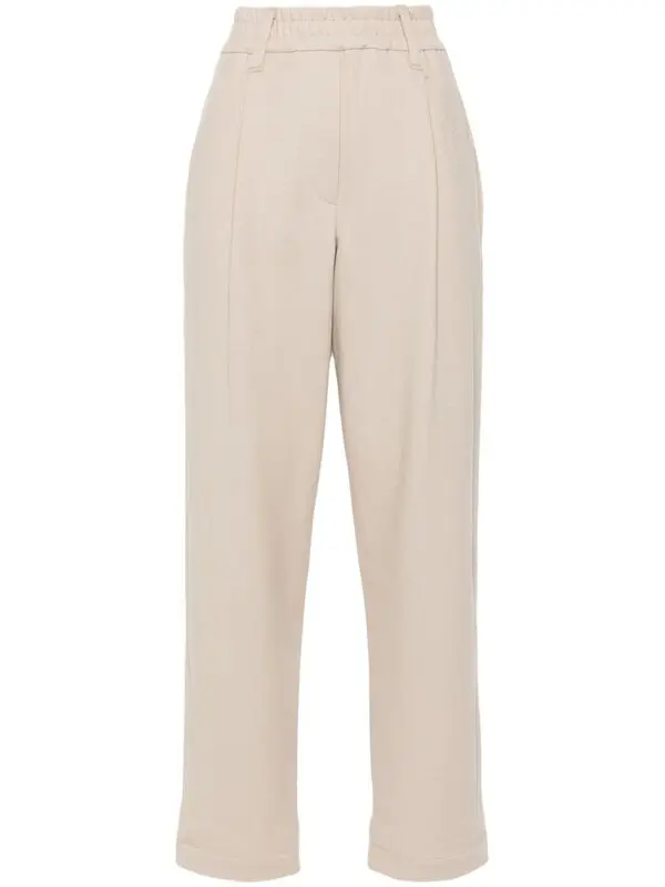 Brunello Cucinelli Cropped Tapered Track Pants