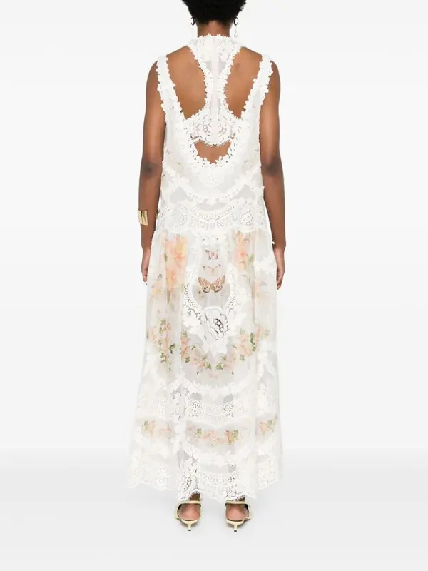 Zimmermann Natura Lace Patch Dress In Neutrals - 51% Off | Editorialist