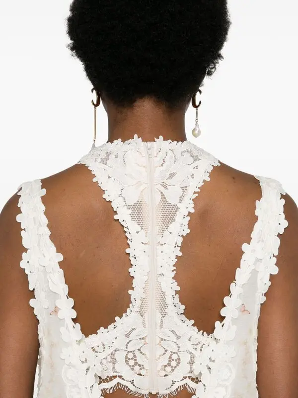 Zimmermann Natura Lace Patch Dress In Neutrals - 51% Off | Editorialist