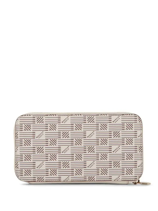 Moreau Monogram-print Leather Wallet - Neutrals