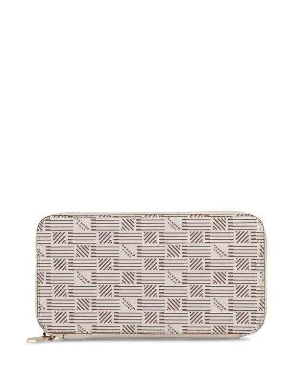 Moreau Monogram-print Leather Wallet - Neutrals