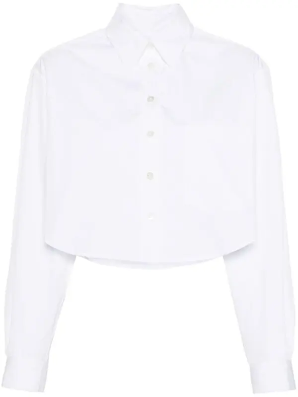 Isabel Marant Étoile Fleora Cropped Shirt - White