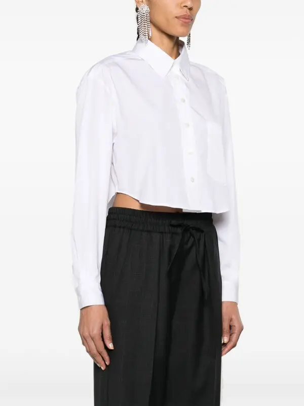 Isabel Marant Étoile Fleora Cropped Shirt - White