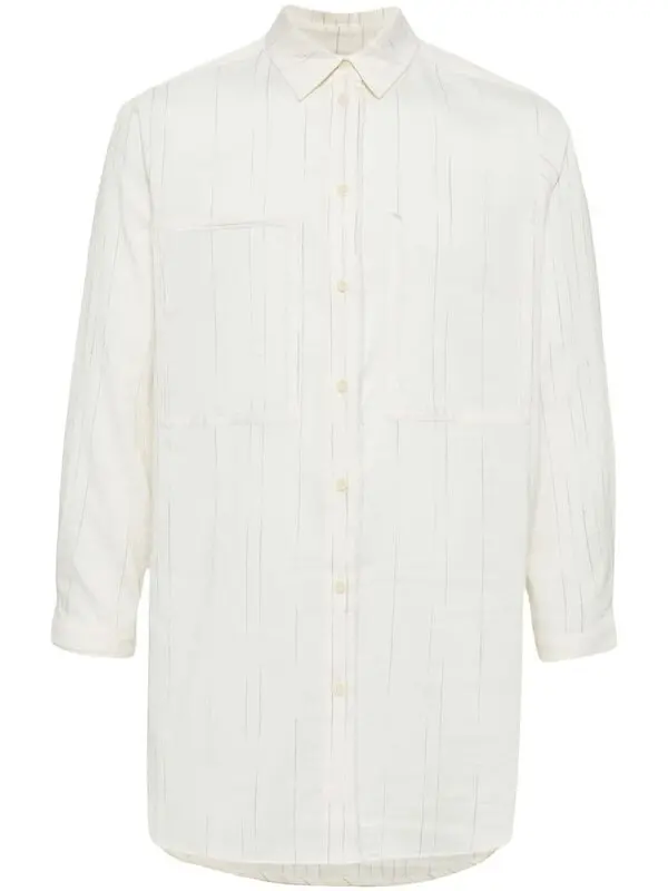 TOOGOOD Stripe-print Cotton-linen Shirt