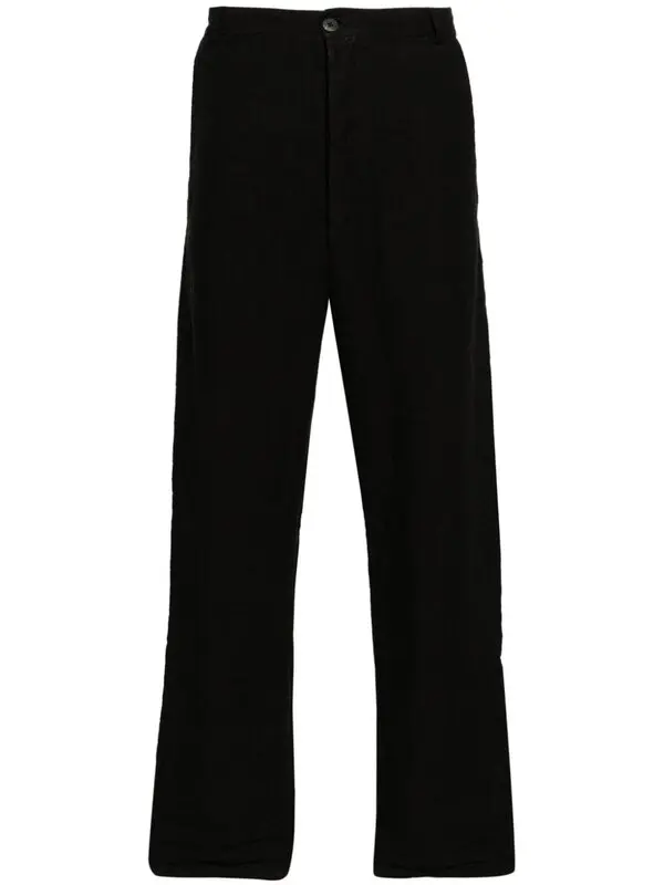 POÈME BOHÉMIEN Mid-rise Drop-crotch Trousers - Black
