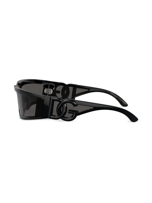 Dolce & Gabbana Logo Wraparound Sunglasses