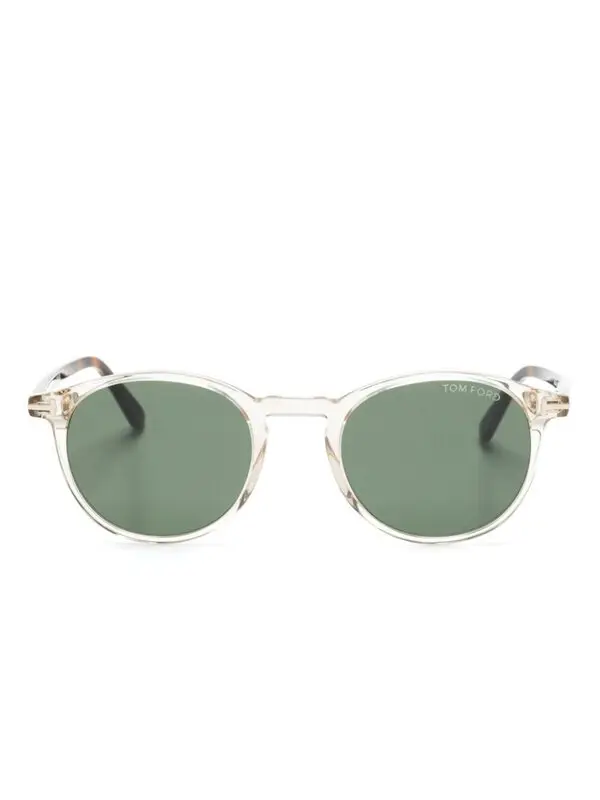 TOM FORD Round-frame Sunglasses - Neutrals