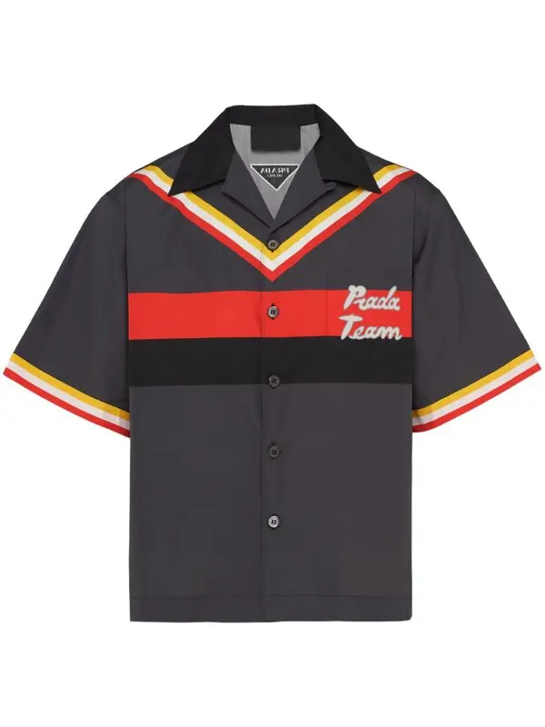 Prada Short-sleeve Cotton Shirt - Grey