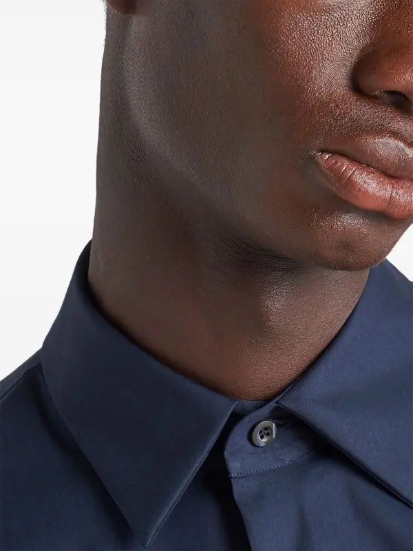 Prada Long-sleeve Cotton Shirt - Blue