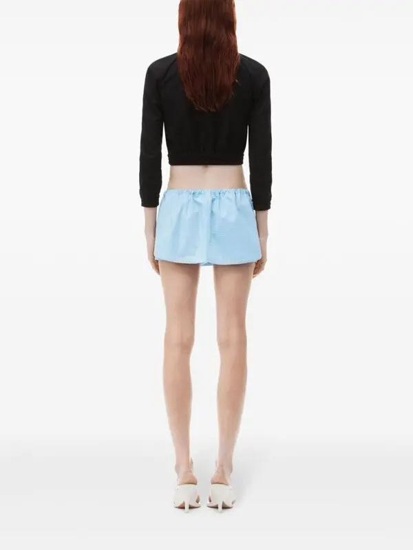 Alexander Wang Crystal-embellished Skort - Blue