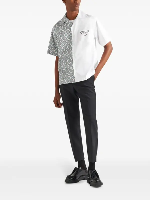 Prada Double Match Cotton Shirt