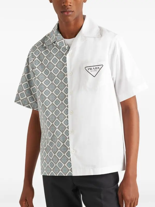 Prada Double Match Cotton Shirt