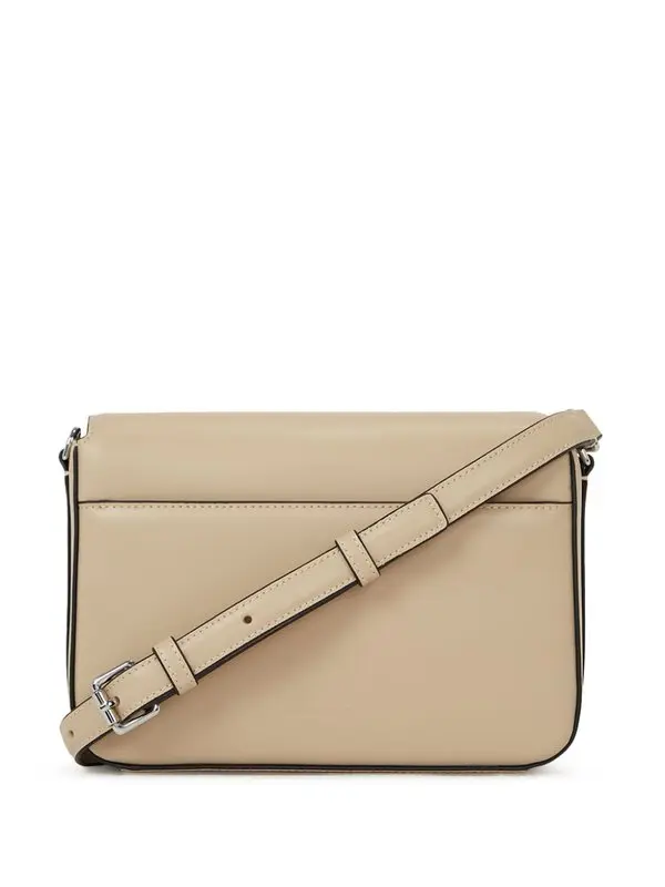 Karl Lagerfeld Signature Fan Leather Crossbody Bag