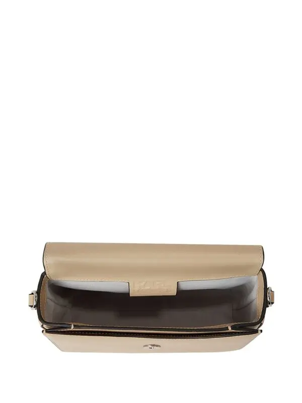 Karl Lagerfeld Signature Fan Leather Crossbody Bag