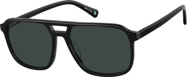 Zenni Aviator Full Rim Sunglasses - Black