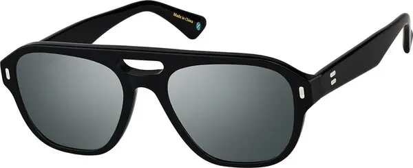 Zenni Aviator Full Rim Sunglasses - Black