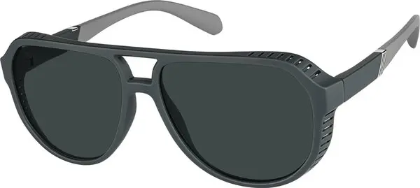 Zenni Aviator Full Rim Sunglasses - Gray