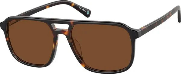 Zenni Aviator Full Rim Sunglasses - Tortoiseshell