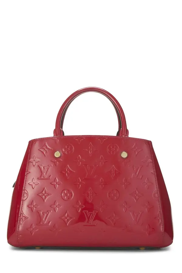 LOUIS VUITTON Cerise Vernis Montaigne - Red