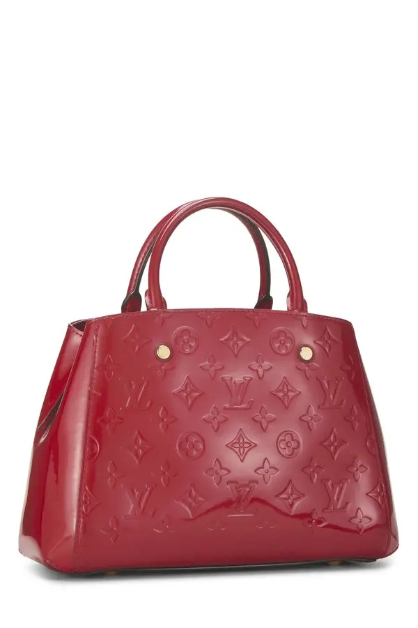 LOUIS VUITTON Cerise Vernis Montaigne - Red