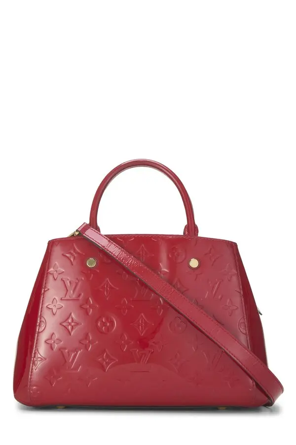 LOUIS VUITTON Cerise Vernis Montaigne - Red